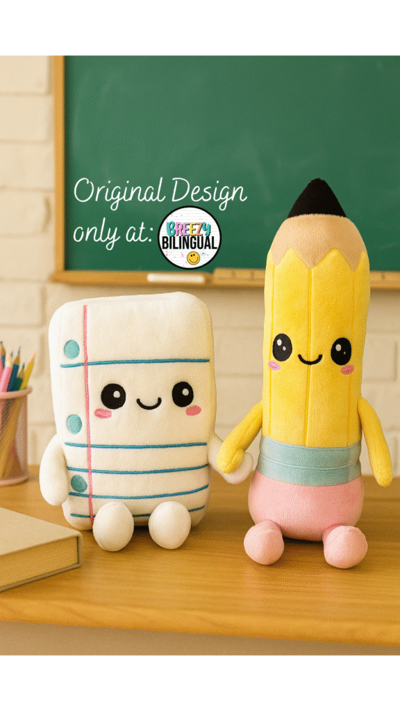 Pencil & Paper Classroom Plushy - Breezy Bilingual